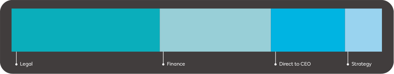 Key reporting lines and the three most common risk operating models ...