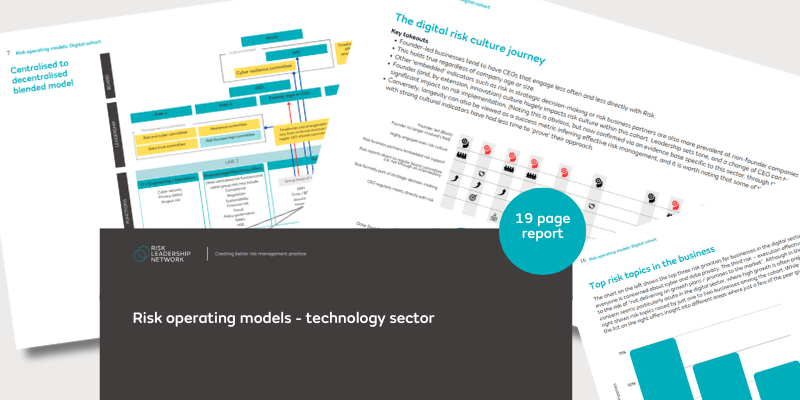 Risk operating models benchmark report | technology sector